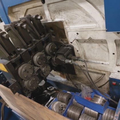 Simco Model CVF-640 10 Axis CNC Multi Slide Forming Machine New 1998 in ...