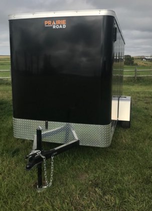 2023 Prairie Road 5x10 Cargo Trailer Single Axle Black Barn Door in ...