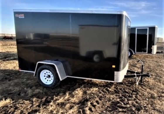 2023 Prairie Road 5x10 Cargo Trailer Single Axle Black Barn Door in ...