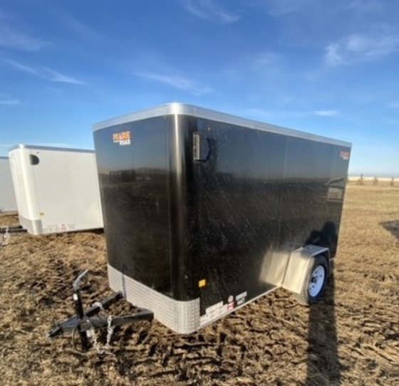 2023 Prairie Road 5x10 Cargo Trailer Single Axle Black Barn Door in ...