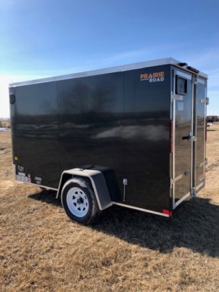 2023 Prairie Road 5x10 Cargo Trailer Single Axle Black Barn Door in ...