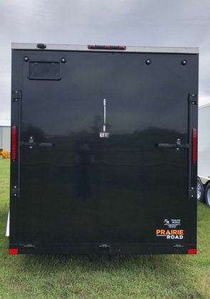2023 Prairie Road 7x14 Sport Cargo Trailer Tandem Black Ramp Door in ...