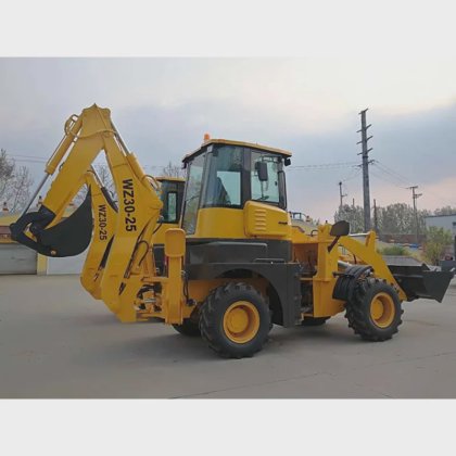 backhoe loader remote control front head light engine wheel front ...