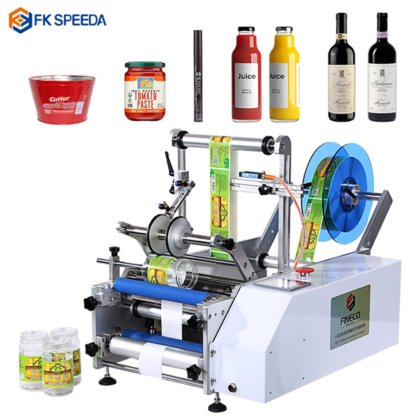 Mt-50 Semi-Automatic Round Bottle Labeler, Labeling Machine for Cans ...