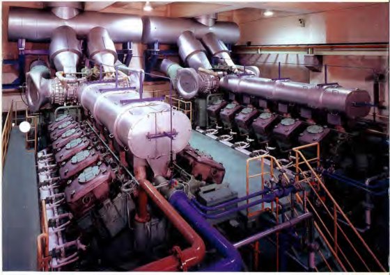 121. diesel generator power plant SULZER 12ZAV40S 7500KW 60HZ 1990 X ...