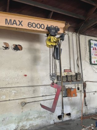 3 Ton HS Jib Crane With 3 Ton Yale Hoist Span 13 Ft in Pico Rivera, CA, USA