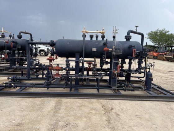 Oil and gas seperator Skid mounted Plate reads certified by toucan ...