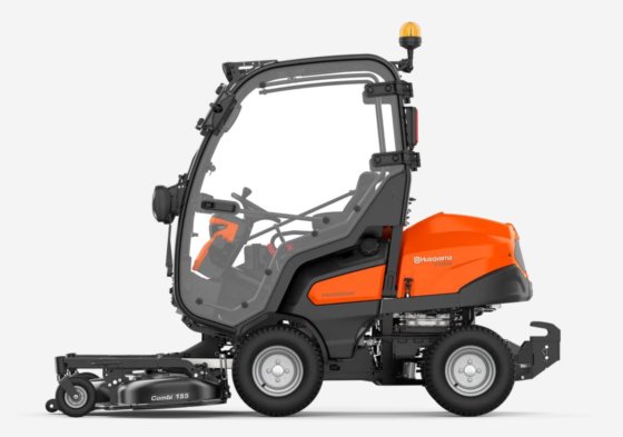 Husqvarna P525DX With Cabin Zero-Turn Mower 25 HP Kubota D1105 Kanzaki ...