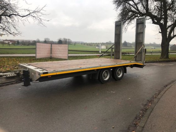 2019 Trailer, Tandem Low Loader/Ramps in Sontheim, Germany
