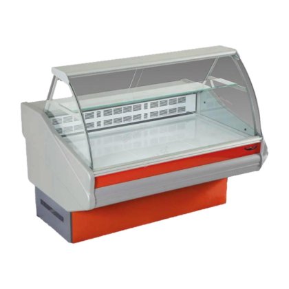 Commercial refrigerated display case 202cm with depth 114cm DGD in ...