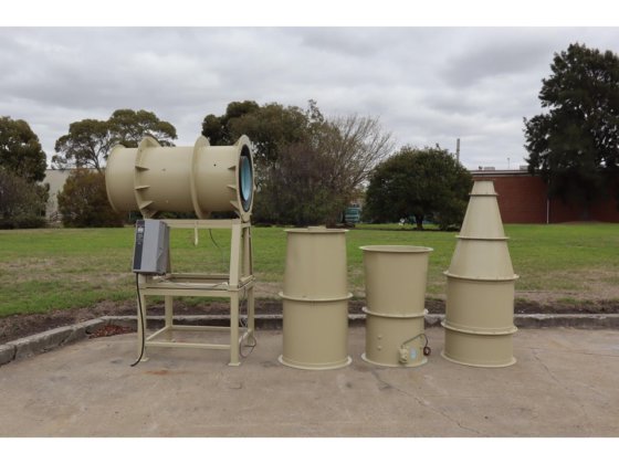 LABORATORY WIND TUNNEL AIRFLOW TESTING RIG WITH VFD - 5.2M LONG WIND ...