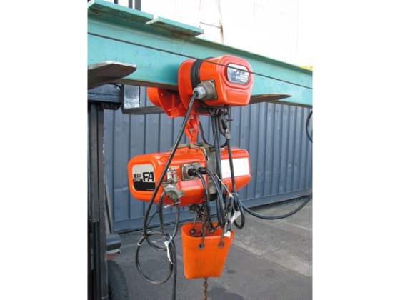 ELEPHANT 500KG ELECTRIC CHAIN HOIST CRANE WITH MOTORISED TROLLEY AND 4 ...