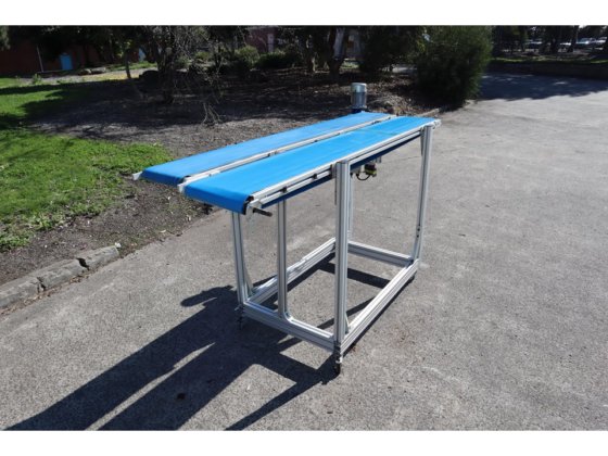 DUAL BELT CONVEYOR SYSTEM WITH VARIABLE SPEED CONTROLLER 2.07M L in ...