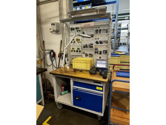 Workbench with Measuring Unit and Tool Wall Marposs Merlin in ...