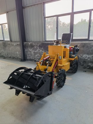 Factory Farm Machinery 18HP Diesel Engine Wheel Loader Front Skid Steer ...