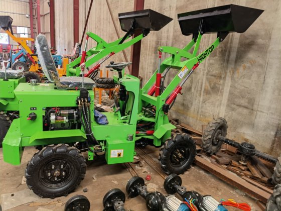 Factory Farm Machinery 18HP Diesel Engine Wheel Loader Front Skid Steer ...