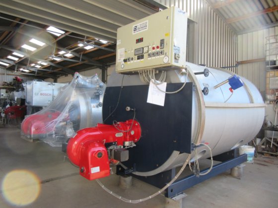 1995, Steam boiler Loos, 2000 kg/hr in Essen, Germany