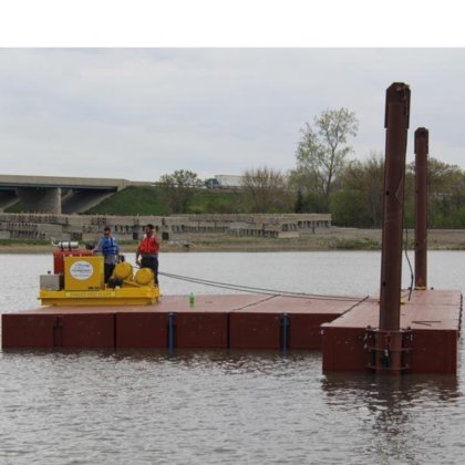 Container Modular Barge Logistic Barge Using For Drilling in Shandong ...