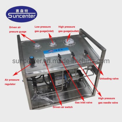 Pneumatic Air Compressor Driven Gas Booster Pump System in Guangdong, China