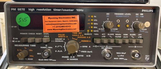Philips PM6672 1GHz High Resolution Timer/Counter with GPIB Interface ...