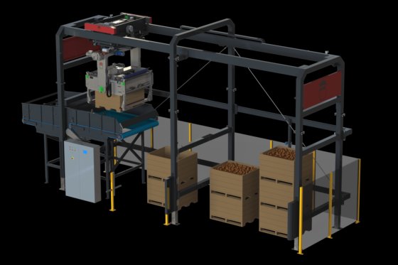 Burg Robot bin unloader in Kruiningen, Netherlands