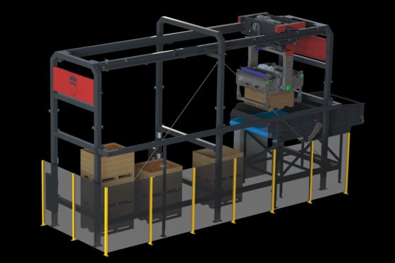 Burg Robot bin unloader in Kruiningen, Netherlands