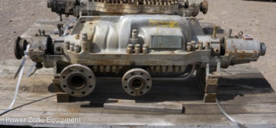 Byron Jackson 3x4x8.5 DVMX Horizontal Multi-Stage Centrifugal Pump in ...