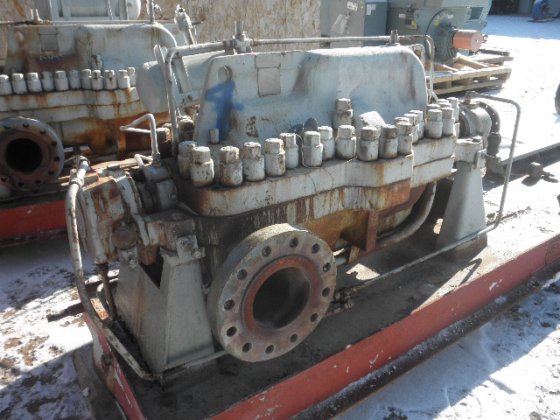 Sulzer Bingham 6x8x11A MSD Horizontal Multi-Stage Centrifugal Pump ...