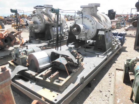 Surplus Byron Jackson 6x8x13-6 P-HDB Horizontal Multi-Stage Centrifugal ...