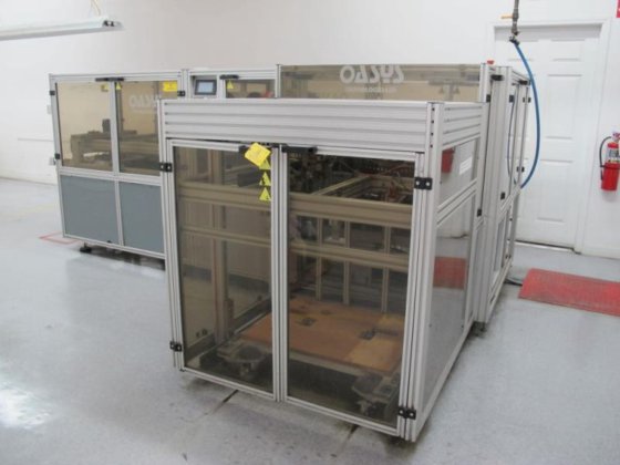2004 OASYS OCP413GP Plastic card punching machine in Miami, FL, USA