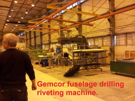 GEMCOR DRILLING RIVETING AVIATION FUSELAGE in Bnei Brak, Israel