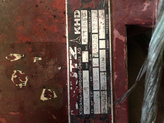 Deutz V8 twin turbo engine BF8L413F in Zevenbergen, North Brabant ...