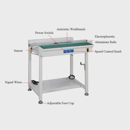 PCB Conveyor Automatic SMT PCB Chain Conveyor SMT Inspection Conveyor ...