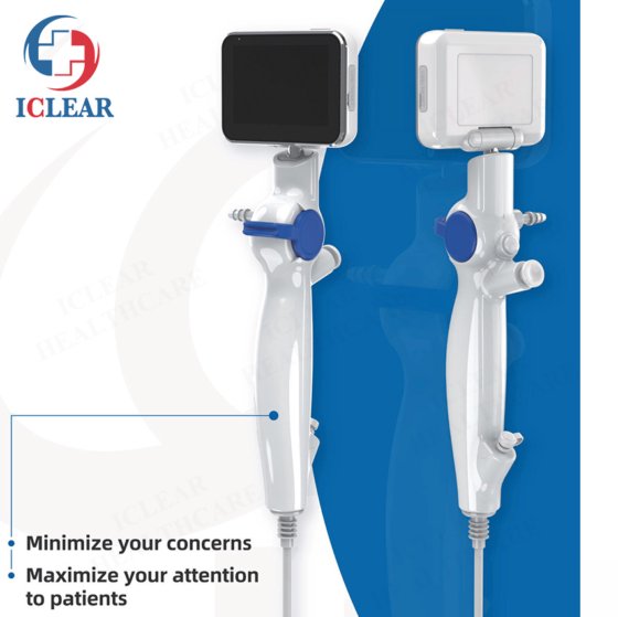 Wi-Fi Single-use Flexible Video Endoscope with 3＂ Touch Screen in ...