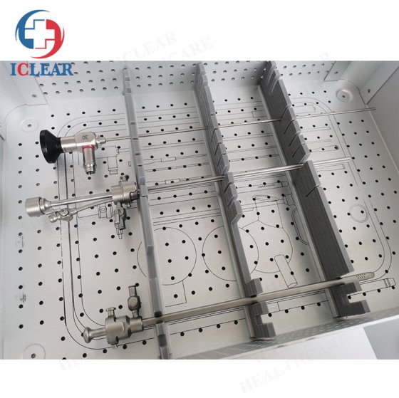 Medical Rigid Endoscope Sterilization Container disinfection box in ...