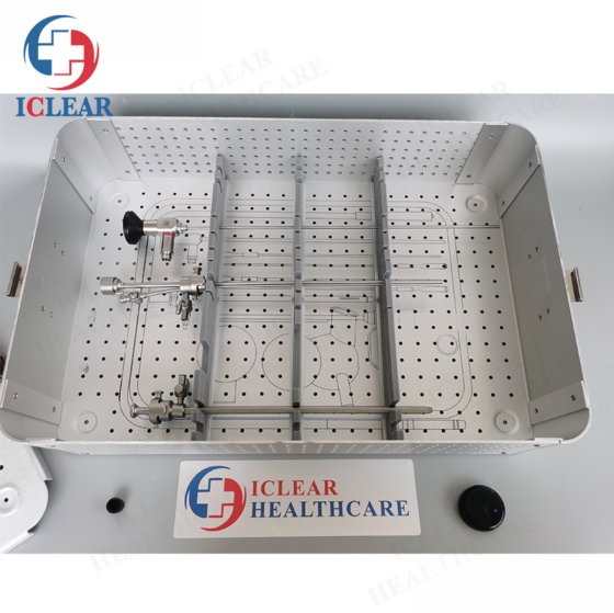 Medical Rigid Endoscope Sterilization Container disinfection box in ...