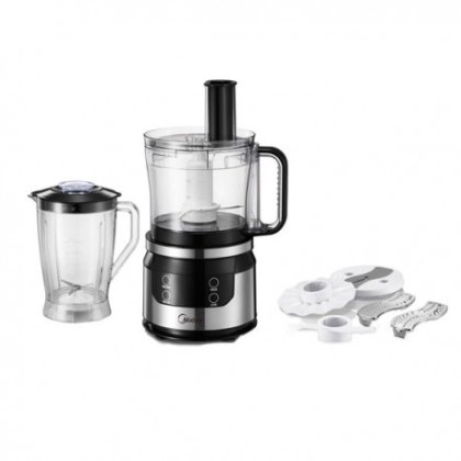 2in1 2 Speed Food Processor MIDEA MJ-FP60E1 Black, Silver in Reunion