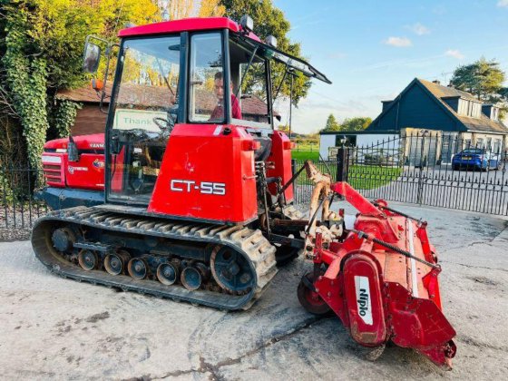 YANMAR CT-55 TRACKED TRACTOR C/W ROTAVATOR in York, United Kingdom