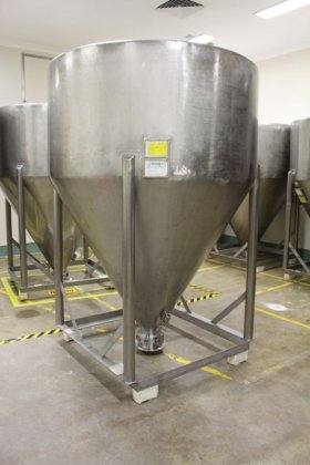 Stainless Steel Conical Hopper in Sydney, New South Wales, Australia