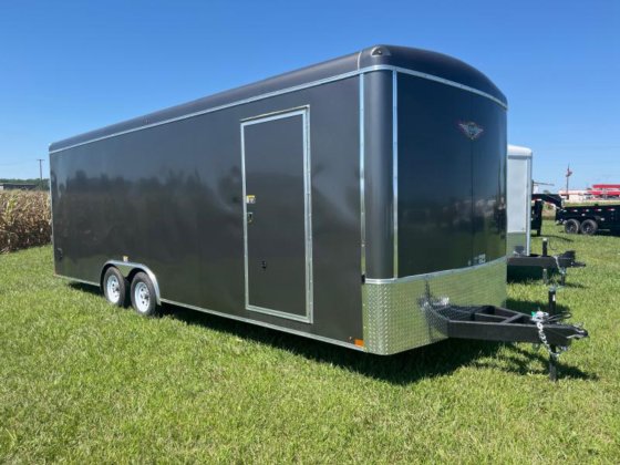 2023 H and H Trailer 8.5x24x84 HH Series Round Top Enclosed Car Hauler ...