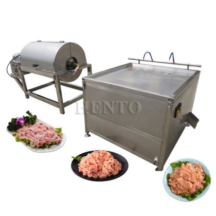 Electric Chicken Intestine Cutter Cleaning Machine / Machinery Cleaning ...