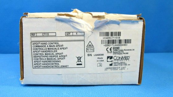 Linvatec Conmed C7115 Apex Autoclavable Hand Control in Beaumont, TX, USA