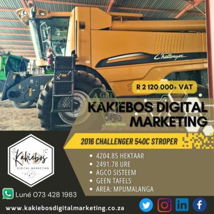 2016 Challenger 540C Stroper in Delmas, South Africa