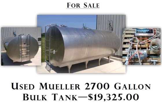 Mueller 2700G Bulk Tank in Juneau, WI, USA