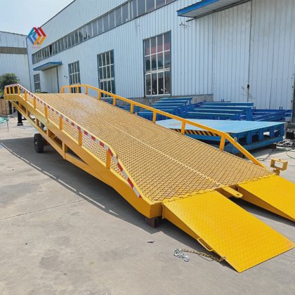 12Ton Portable Hydraulic Mobile Container Ramp Forklift Loading Dock ...