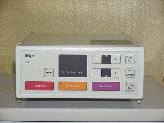 1989 Dräger IRIS anesthetic gas analyzer in Velbert, North Rhine ...