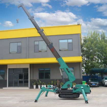 3 Ton Mini Spider Crawler Crane with 9.2m Lifting Height Small Mobile ...