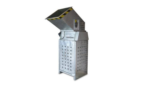 Styrofoam shredder Bramidan in Dübendorf, Zürich, Switzerland