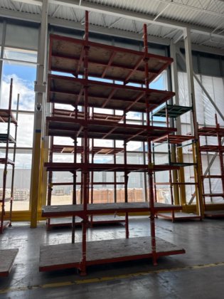 (6) stack racks 44 inch width x 8 feet length. [Loc. Assembly] in ...