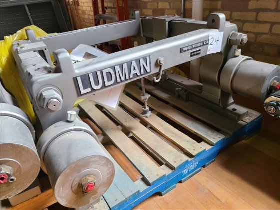 Ludman sheeting roll stand (RTE-LP) in Peterborough, Ontario, Canada